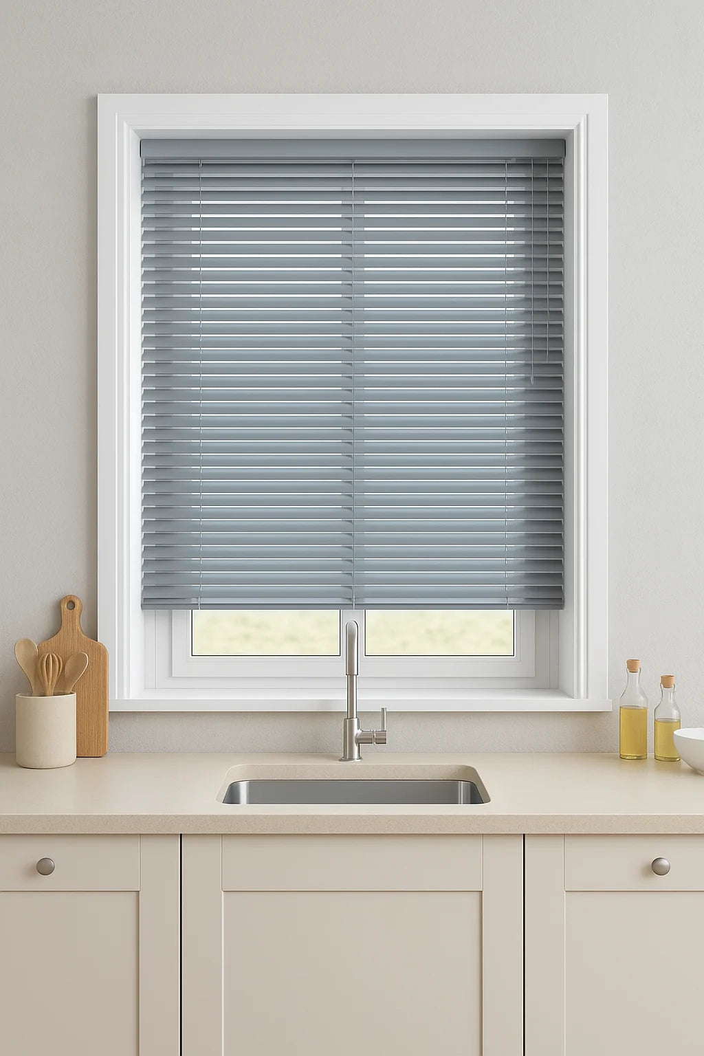 Ash Metal Venetian Blind - 25mm– 1Clickblinds